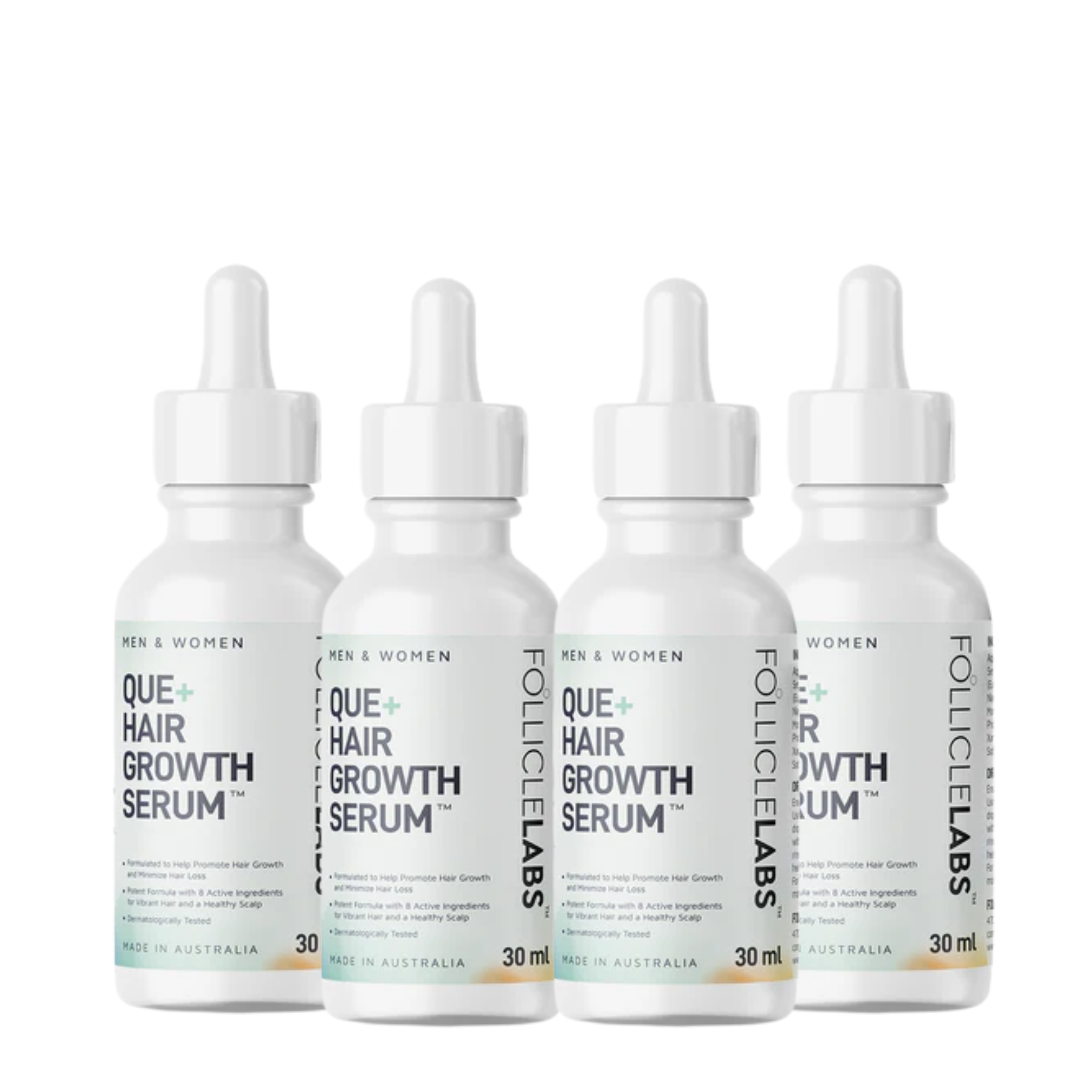 Follicle Labs Que+ Hair Growth Serum Quad Pack – Haircare Superstore